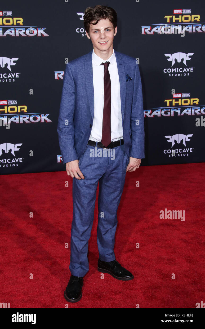 HOLLYWOOD, LOS ANGELES, CA, USA - OCTOBER 10: Ty Simpkins at the World ...