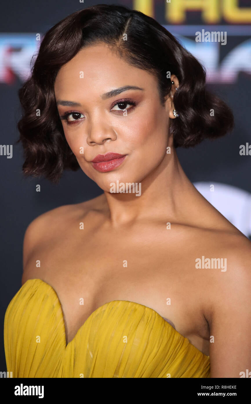 HOLLYWOOD, LOS ANGELES, CA, USA - OCTOBER 10: Actress Tessa Thompson ...