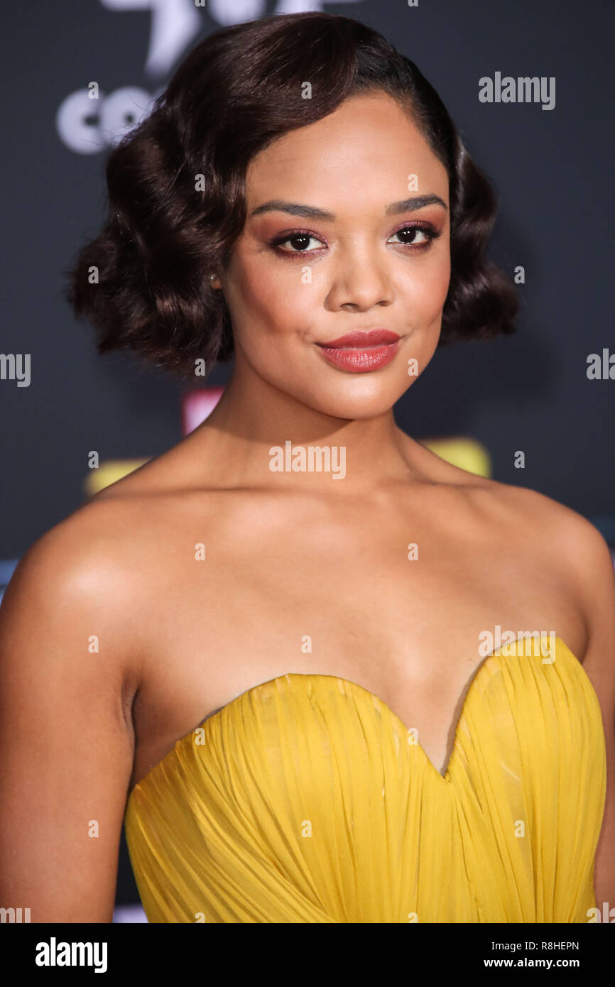 HOLLYWOOD, LOS ANGELES, CA, USA - OCTOBER 10: Actress Tessa Thompson ...