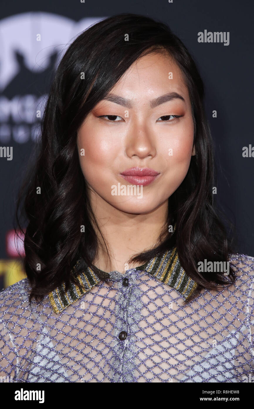 HOLLYWOOD, LOS ANGELES, CA, USA - OCTOBER 10: Madison Hu at the World ...