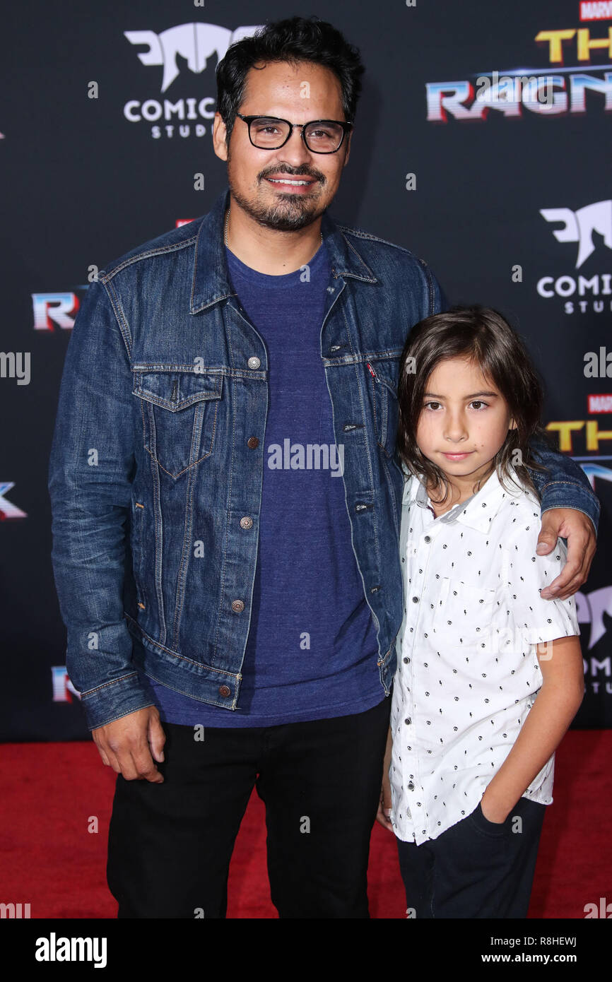 HOLLYWOOD, LOS ANGELES, CA, USA - OCTOBER 10: Michael Pena, Roman Pena ...