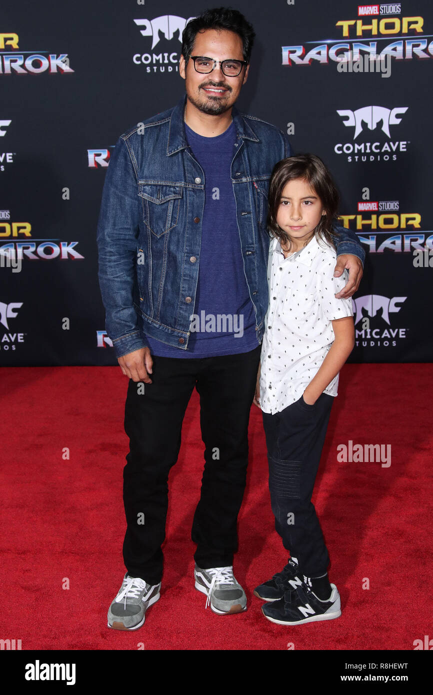 HOLLYWOOD, LOS ANGELES, CA, USA - OCTOBER 10: Michael Pena, Roman Pena ...