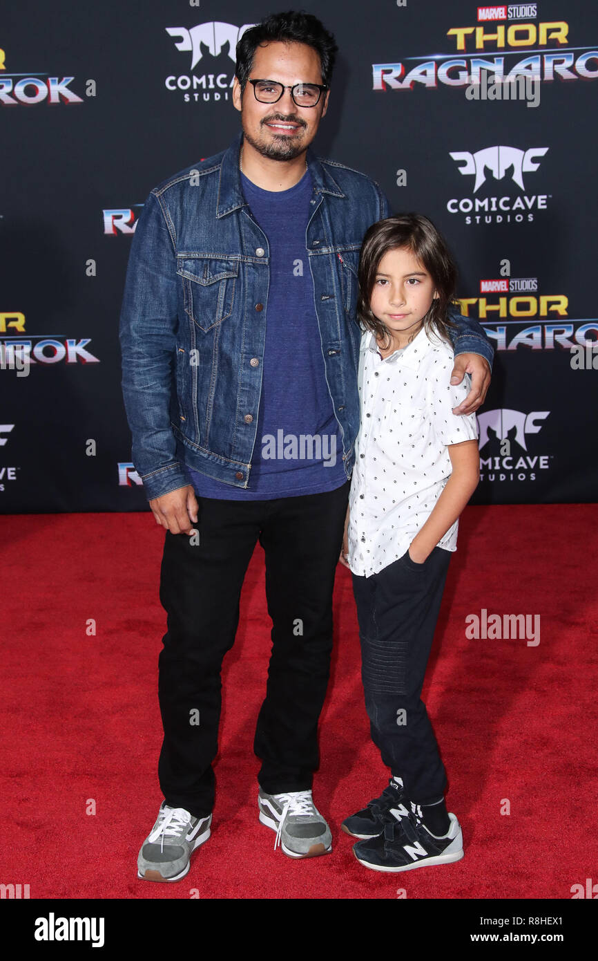 HOLLYWOOD, LOS ANGELES, CA, USA - OCTOBER 10: Michael Pena, Roman Pena ...