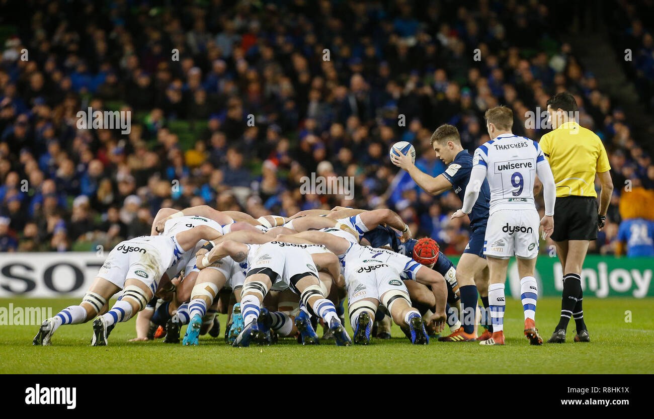 Aviva Stadium, Dublin, Ireland. 15th Dec, 2018. European Champions Cup ...