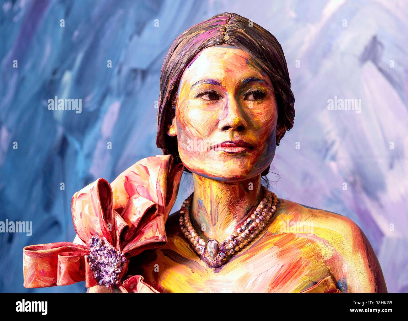 Beverly Hills, California, USA. 15th Dec, 2018. After being painted by ...