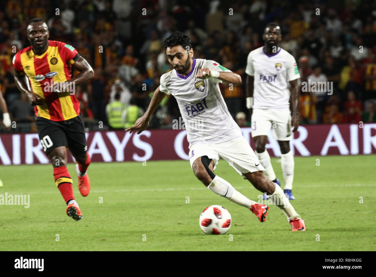 Al Ain, United Arab Emirates. 15th Dec, 2018. Al Ain's Hussein El ...