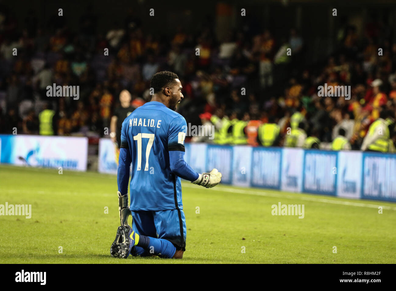 Al Ain, United Arab Emirates. 15th Dec, 2018. Al Ain goalkeeper Khalid ...