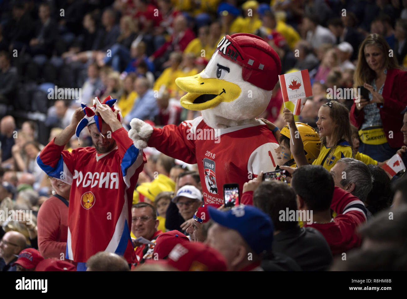Mascot during ice hockey hi-res stock photography and images - Alamy