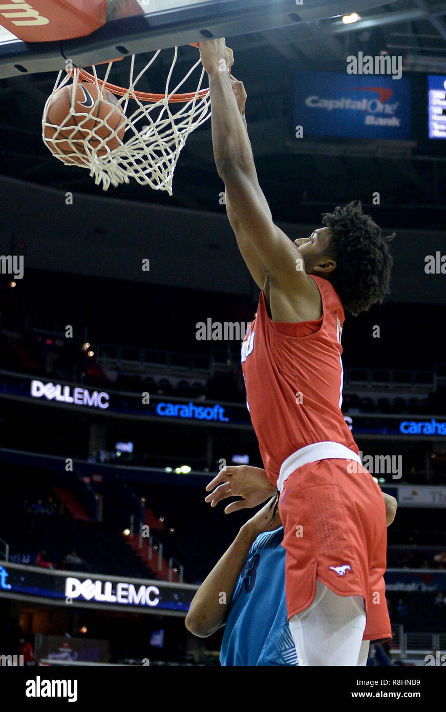 Washington, DC, USA. 15th Dec, 2018. 20181215 - SMU forward FERON HUNT ...