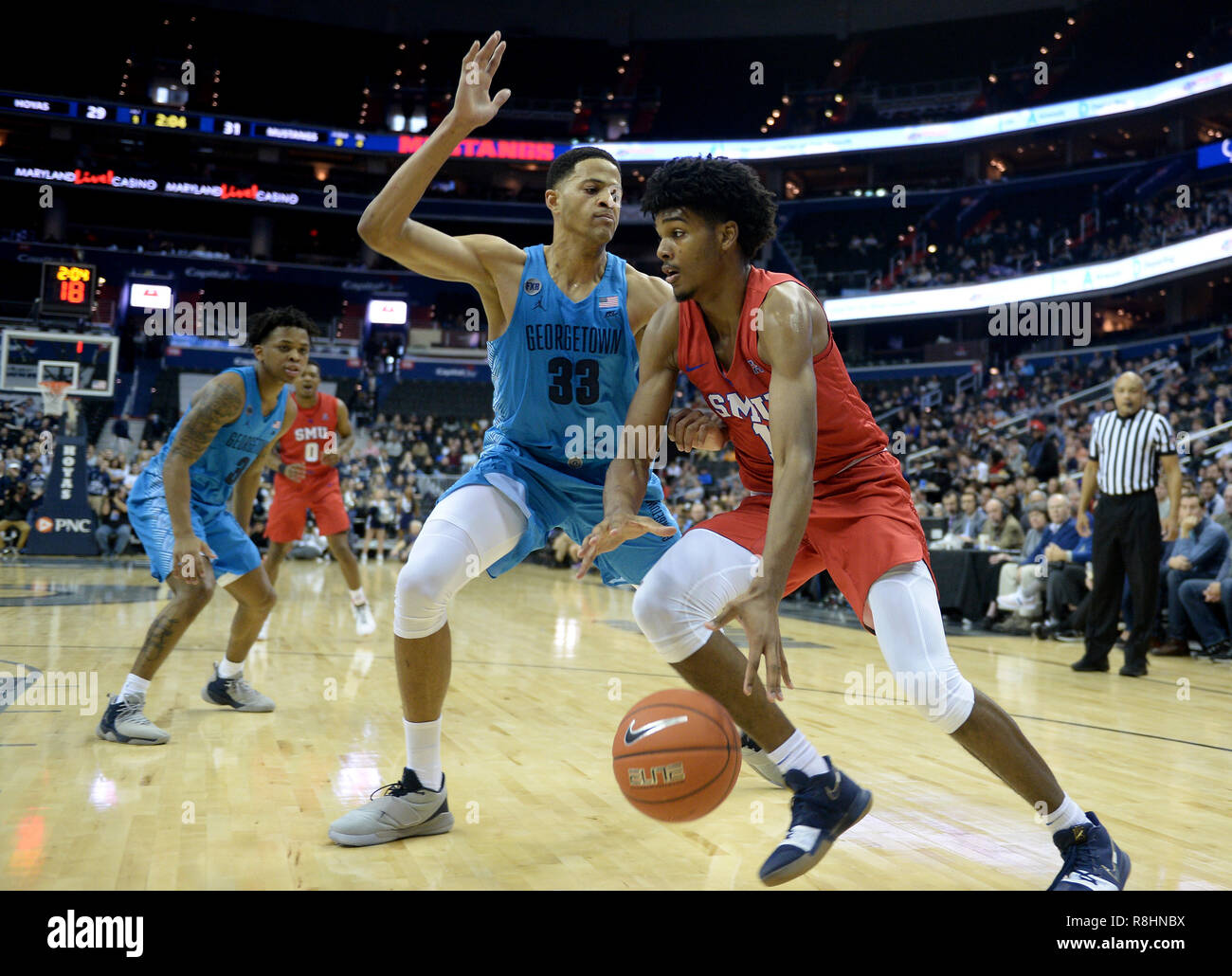 Washington, DC, USA. 15th Dec, 2018. 20181215 - SMU forward FERON HUNT ...