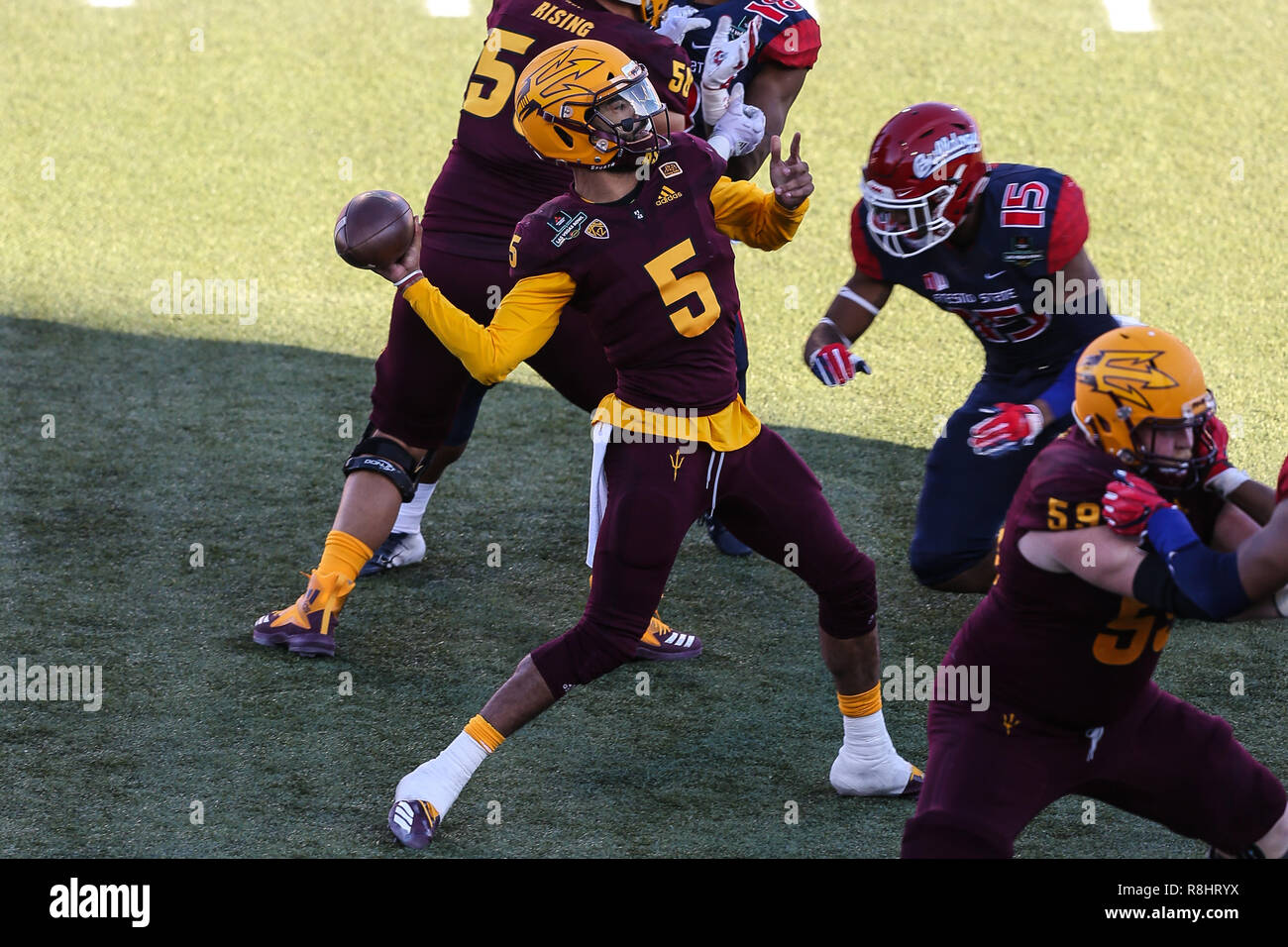 Las Vegas, NV, USA. 15th Dec, 2018. Arizona State Sun Devils ...