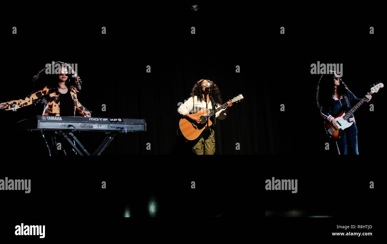 Los Angeles, USA. 14th Dec 2018. Singer H.E.R. aka Gabriella Wilson aka ...