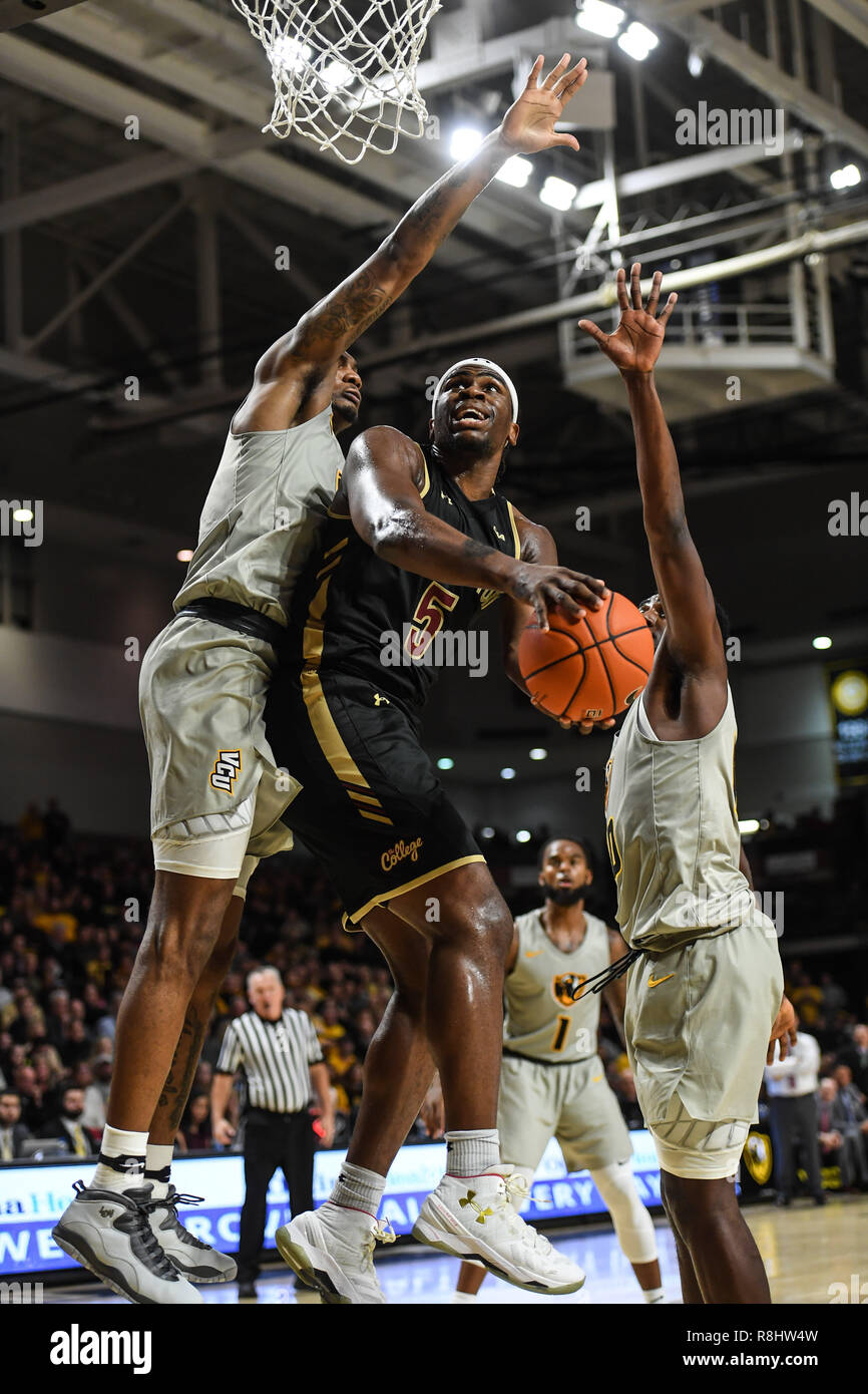 Richmond, VA, USA. 15th Dec, 2018. JARRELL BRANTLEY (5) attempts to ...