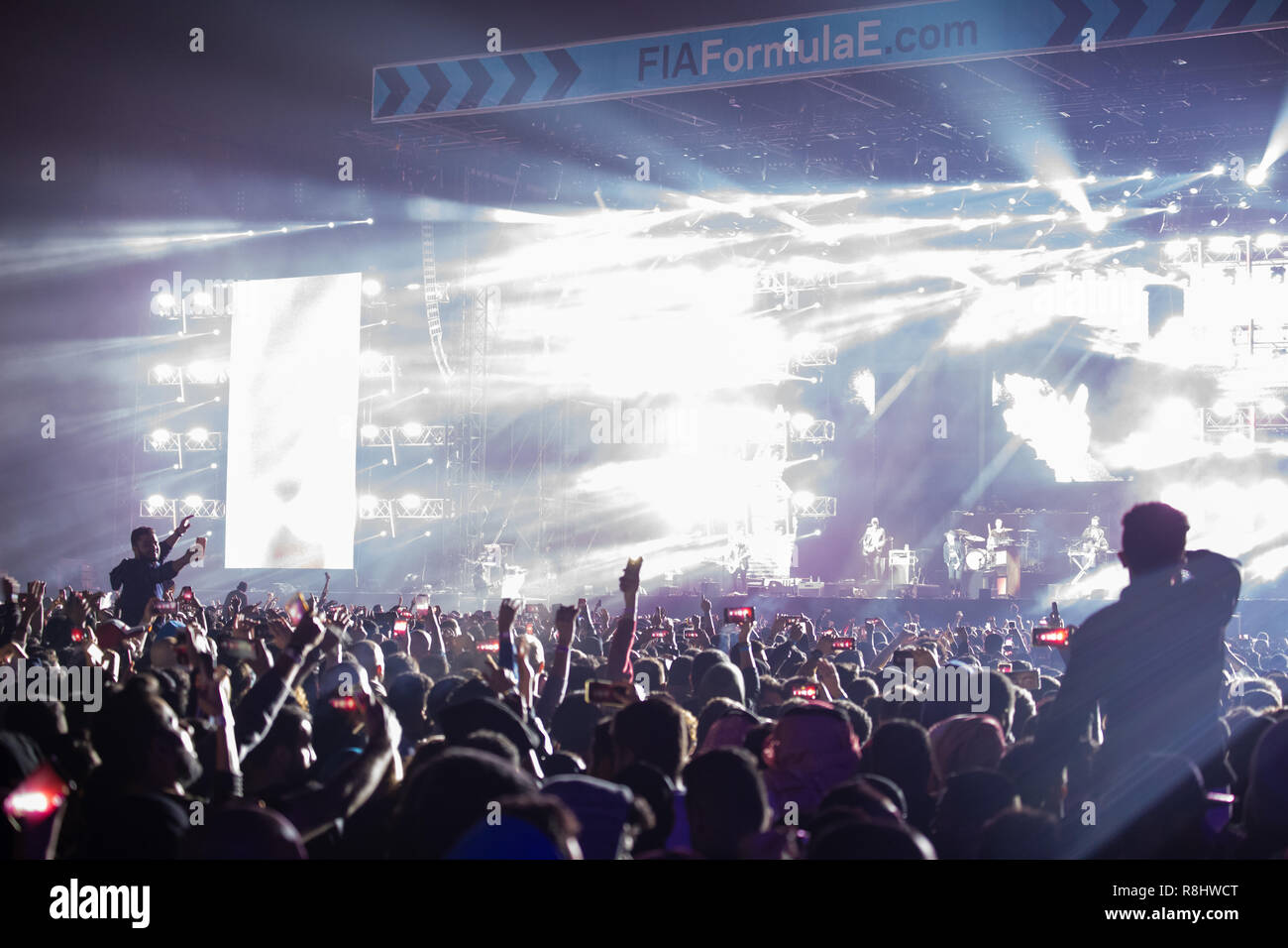 Singing On Stage Crowd