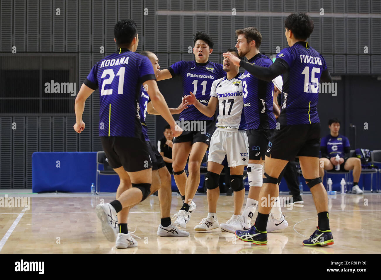 Musashino Forest Sport Plaza, Tokyo, Japan. 15th Dec, 2018. Panasonic ...