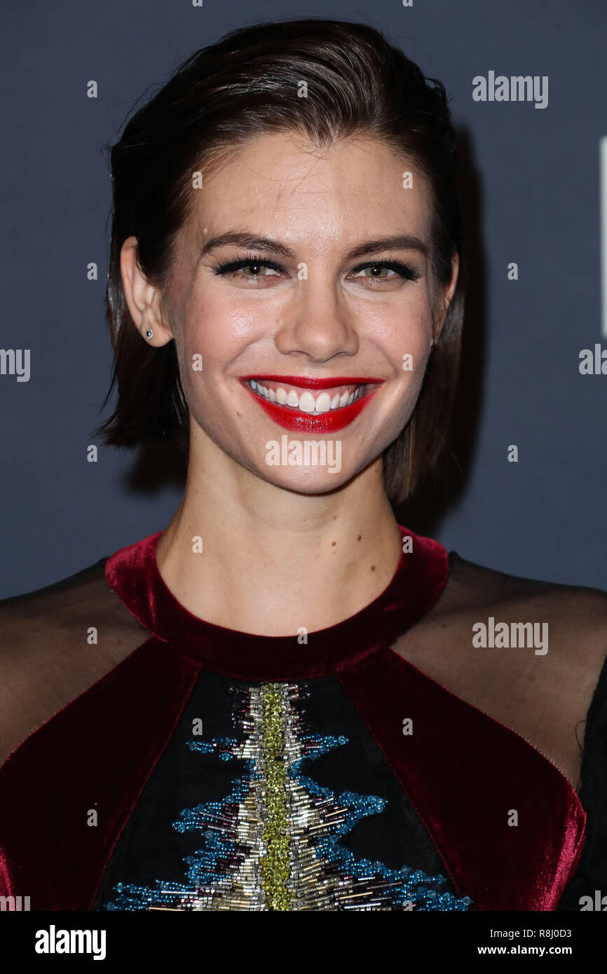 LOS ANGELES, CA, USA - OCTOBER 23: Actress Lauren Cohan wearing Mary ...