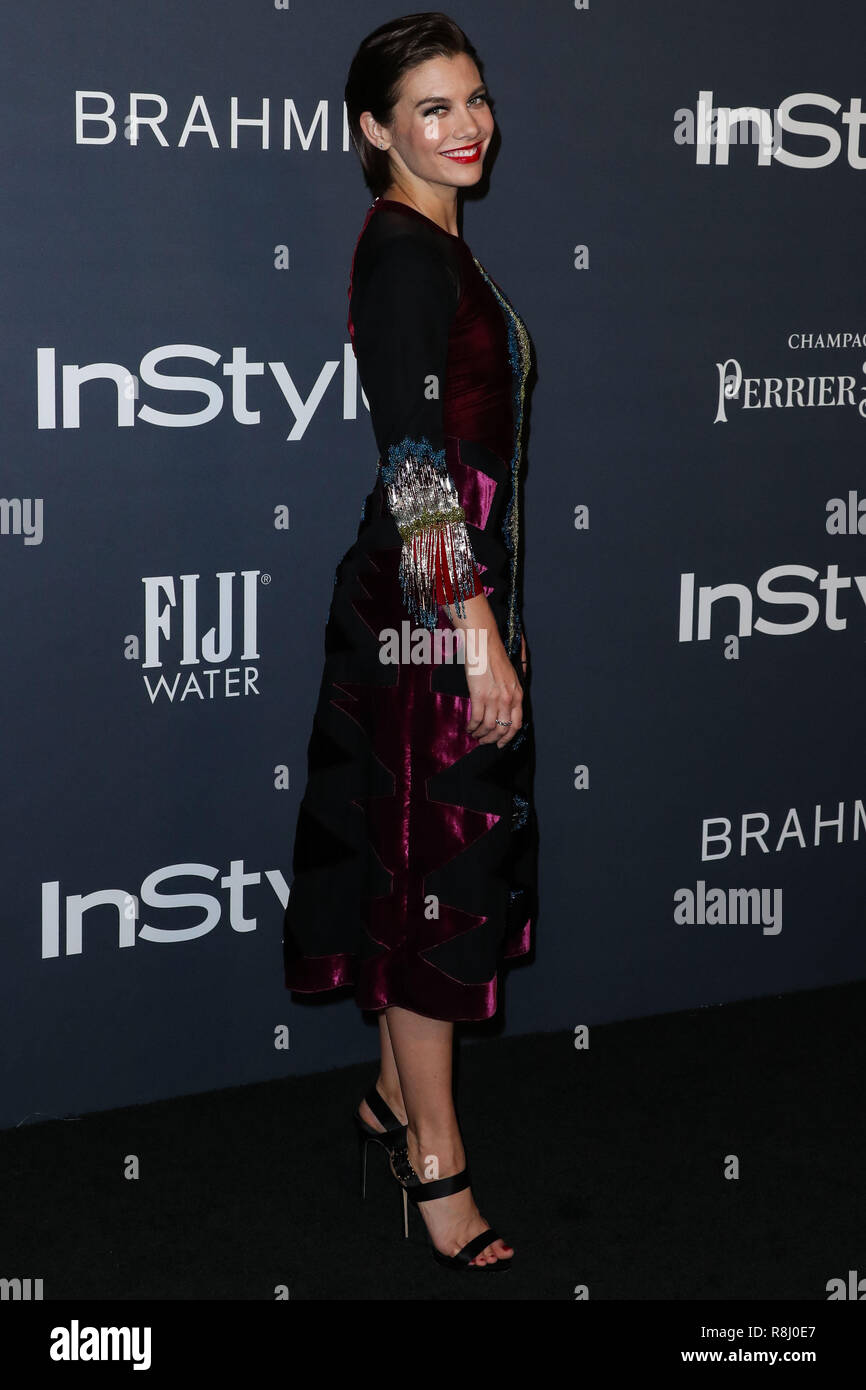 LOS ANGELES, CA, USA - OCTOBER 23: Actress Lauren Cohan wearing Mary ...