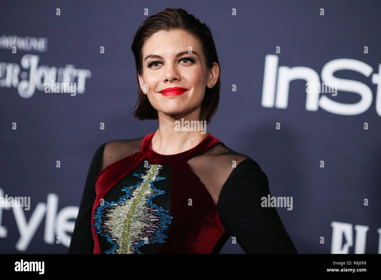LOS ANGELES, CA, USA - OCTOBER 23: Actress Lauren Cohan wearing Mary ...