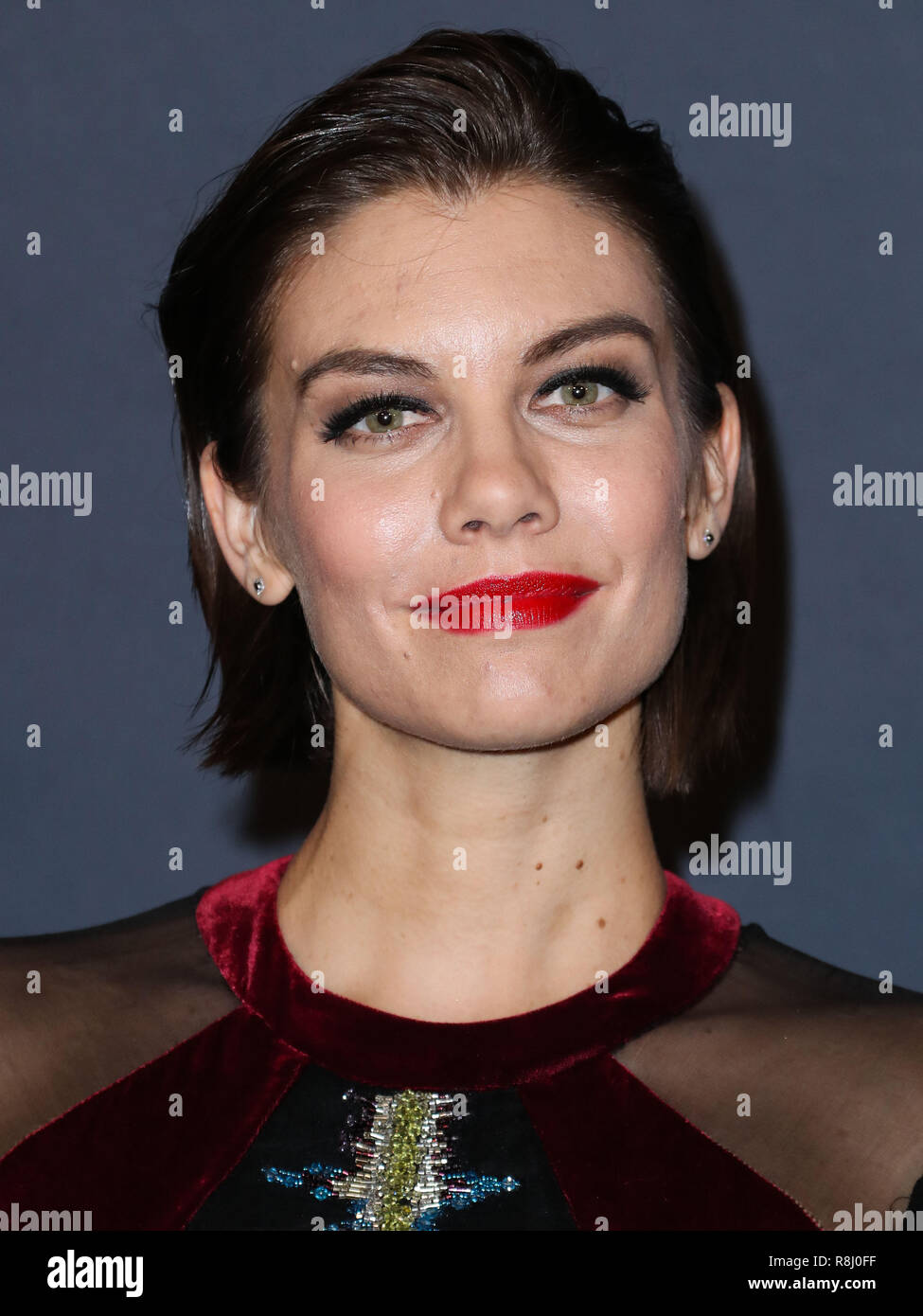LOS ANGELES, CA, USA - OCTOBER 23: Actress Lauren Cohan wearing Mary ...