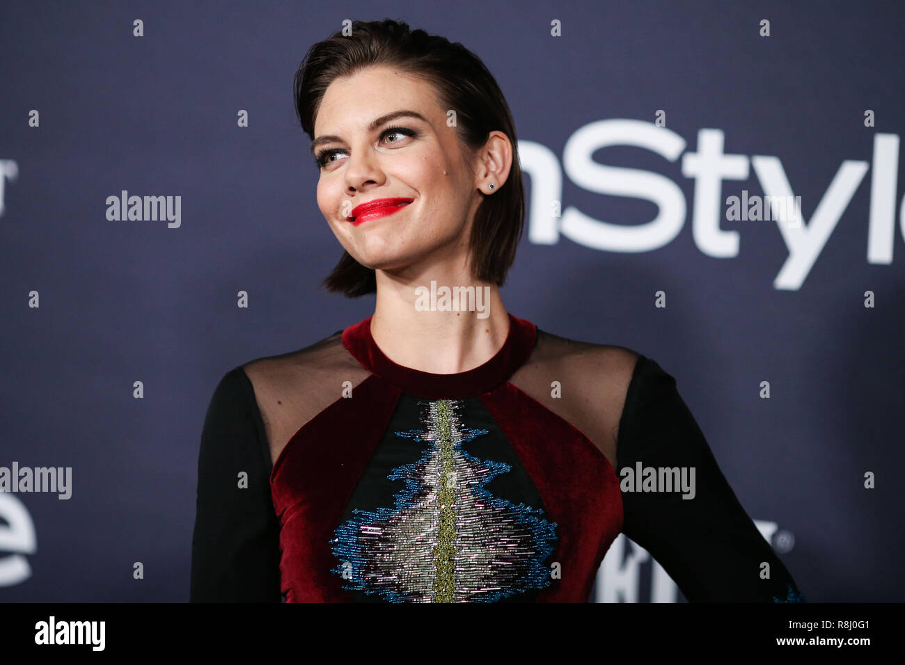 LOS ANGELES, CA, USA - OCTOBER 23: Actress Lauren Cohan wearing Mary ...