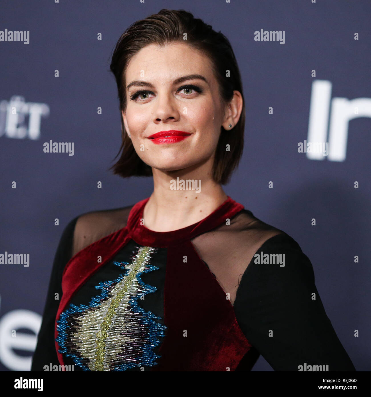 LOS ANGELES, CA, USA - OCTOBER 23: Actress Lauren Cohan wearing Mary ...