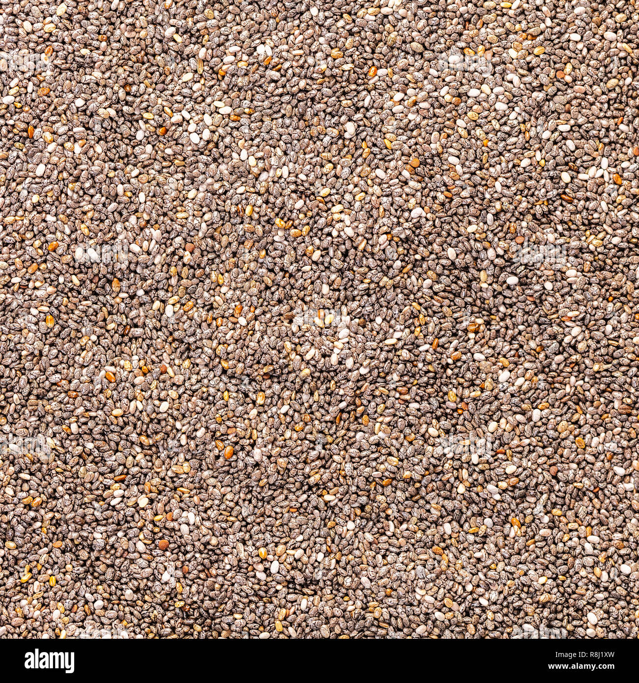 food background from chia seed texture closeup Stock Photo - Alamy