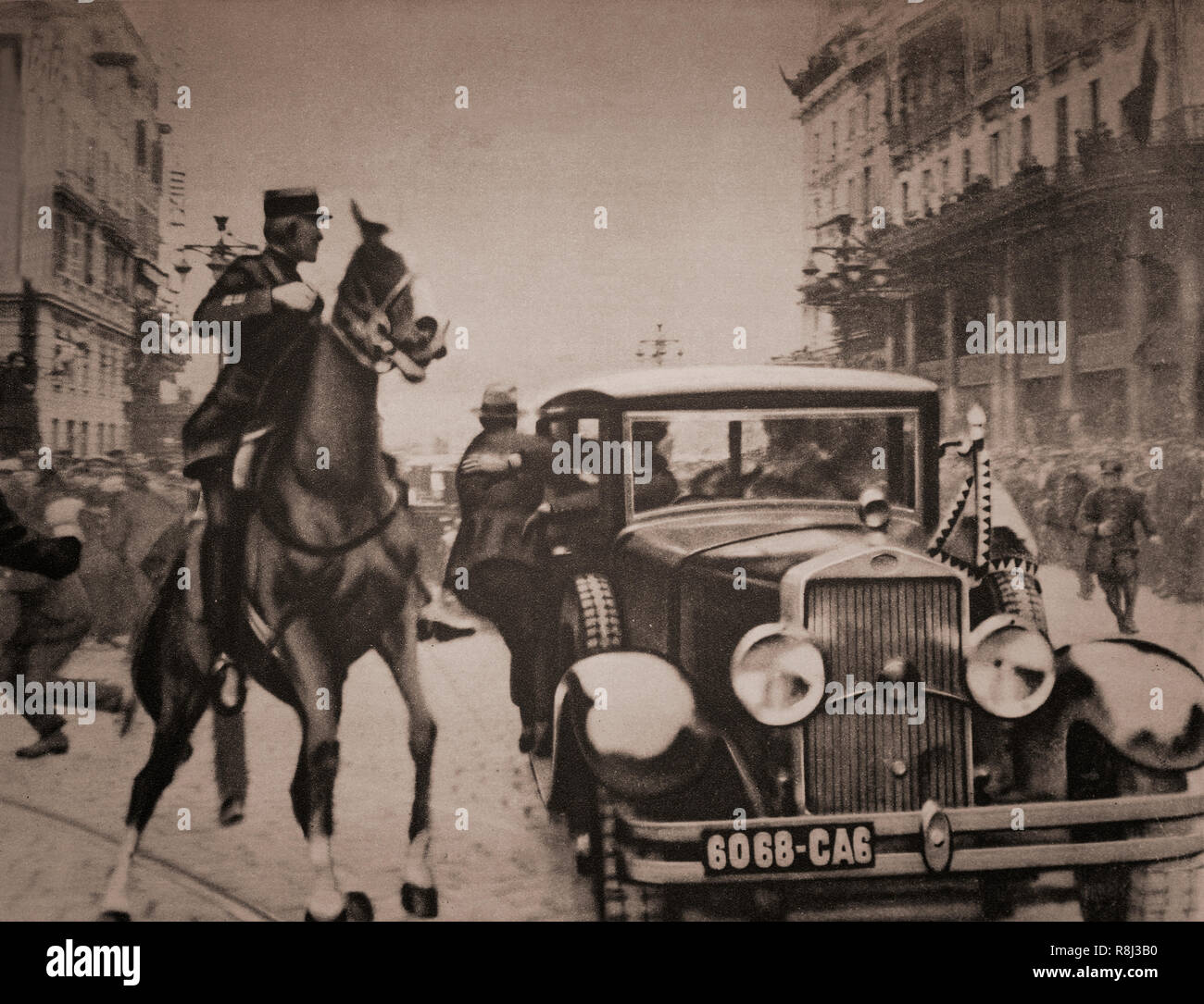 Assassination king alexander yugoslavia marseille hi-res stock ...