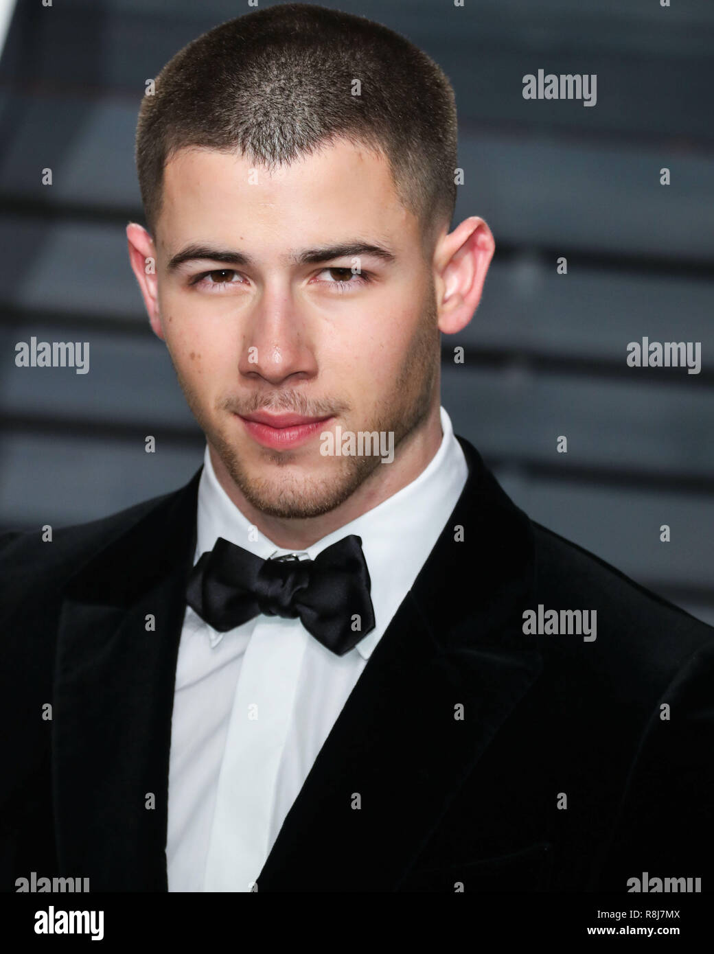 BEVERLY HILLS, LOS ANGELES, CA, USA - FEBRUARY 26: Nick Jonas arrives ...