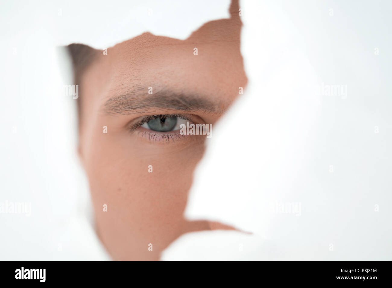 Peeping Through Wall High Resolution Stock Photography and Images - Alamy