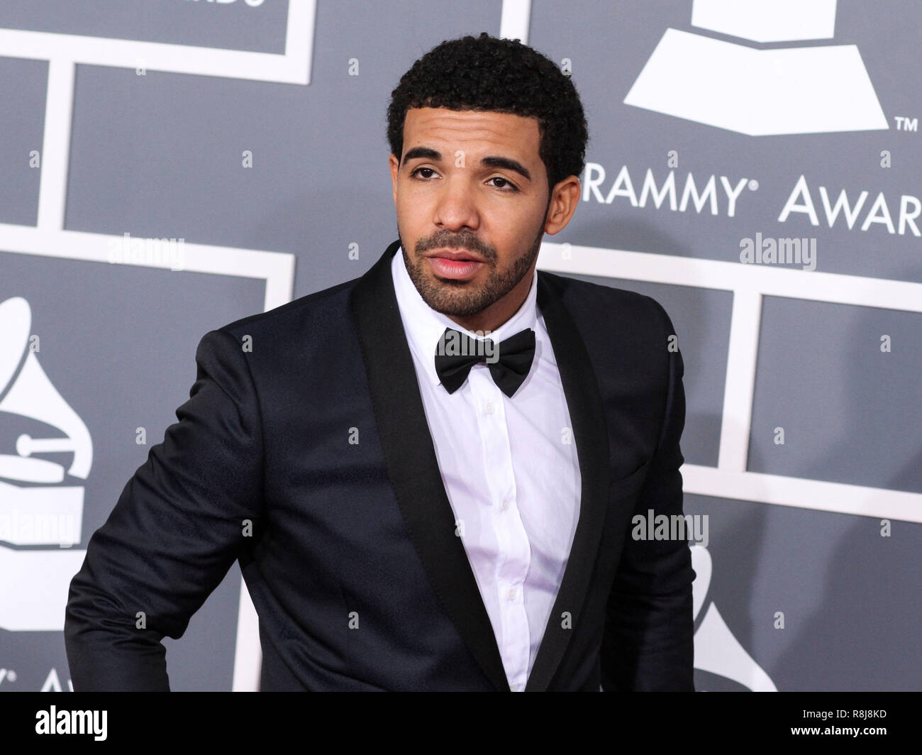 LOS ANGELES, CA, USA - FEBRUARY 10: Drake at the 55th Annual GRAMMY ...