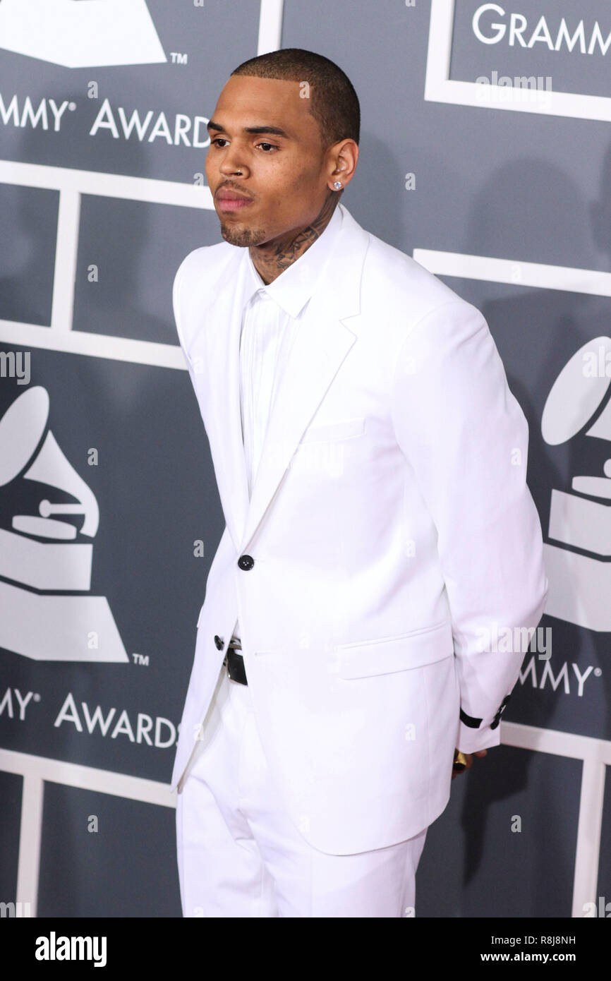 LOS ANGELES, CA, USA - FEBRUARY 10: Chris Brown at the 55th Annual ...