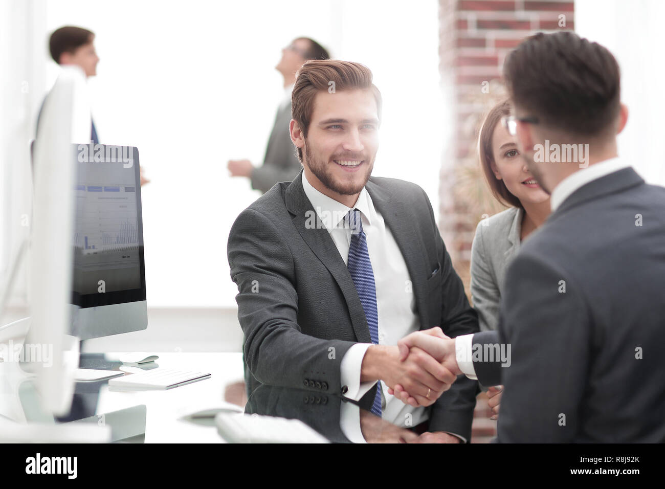 Introduce new member of the working team Stock Photo - Alamy