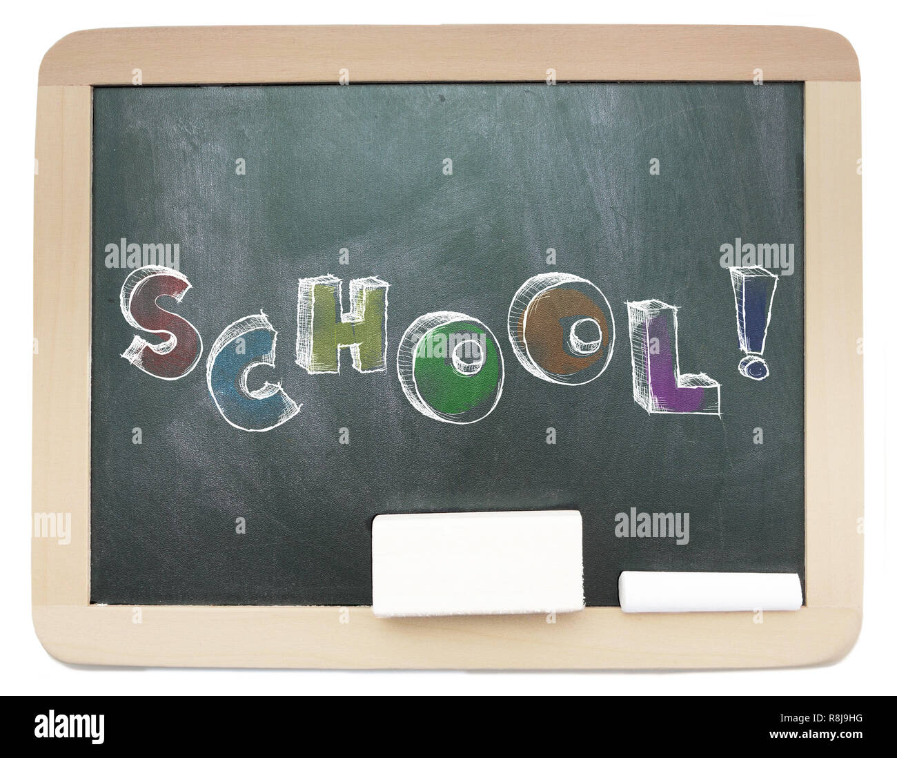 Children drawing on blackboard Cut Out Stock Images & Pictures - Alamy