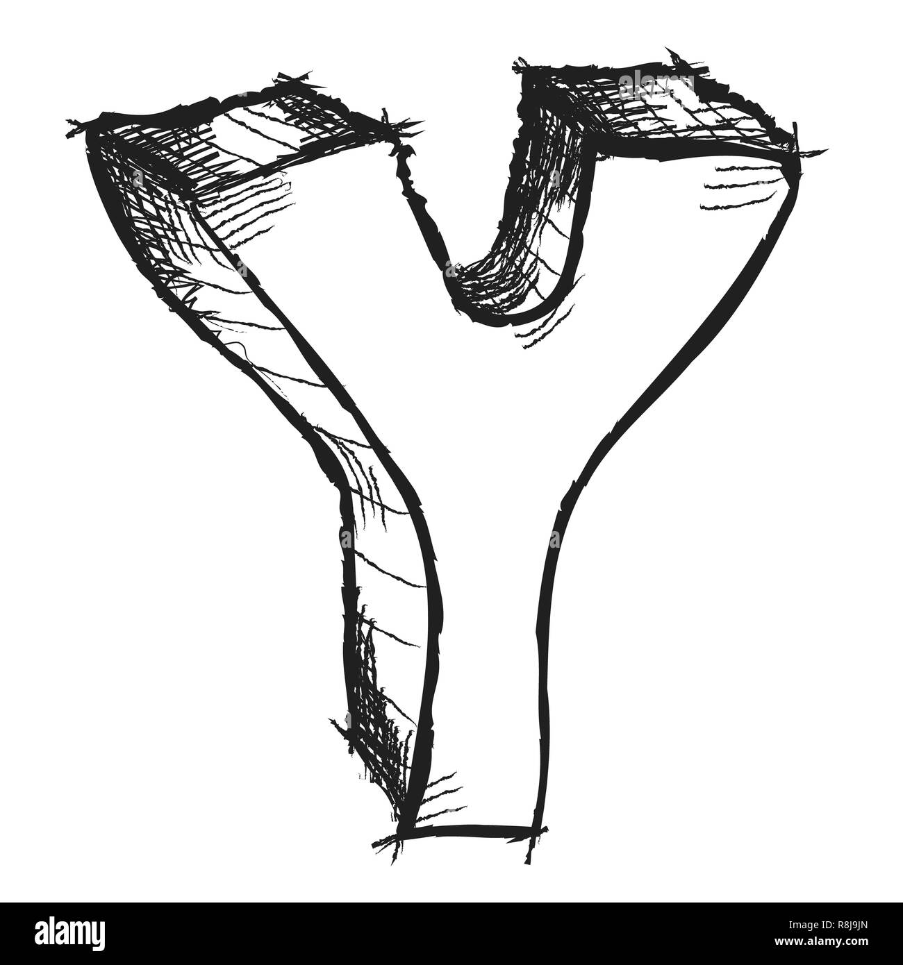 Cartoon alphabet letter y hi-res stock photography and images - Alamy