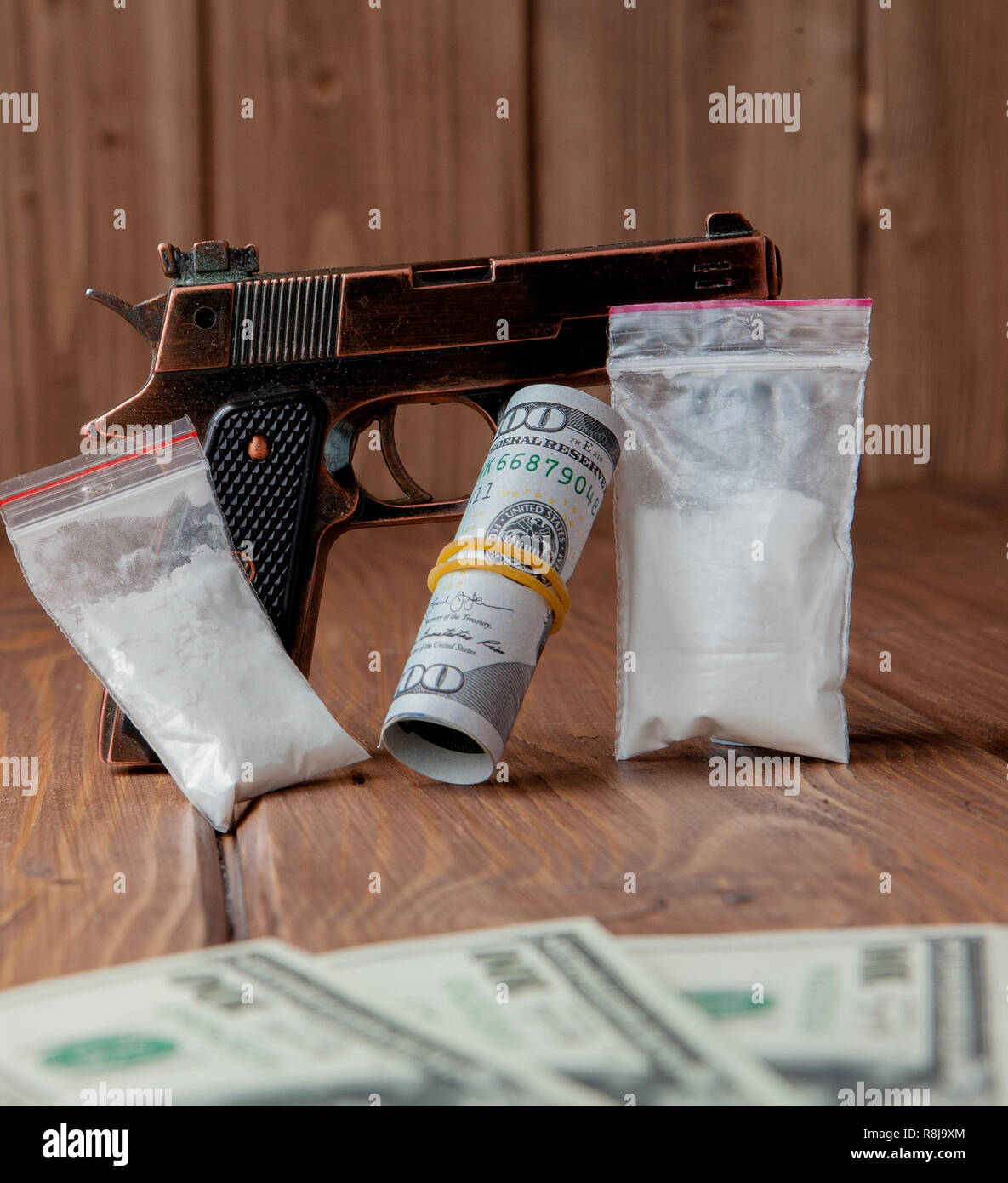 Stacks Of Cash And Guns