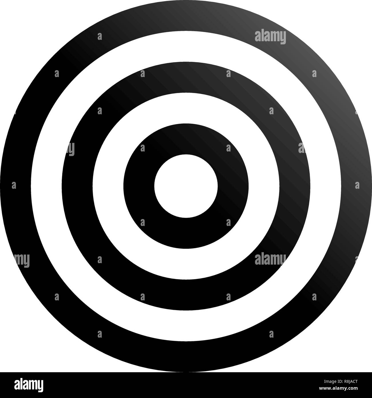 Target sign - black gradient transparent, isolated - vector ...