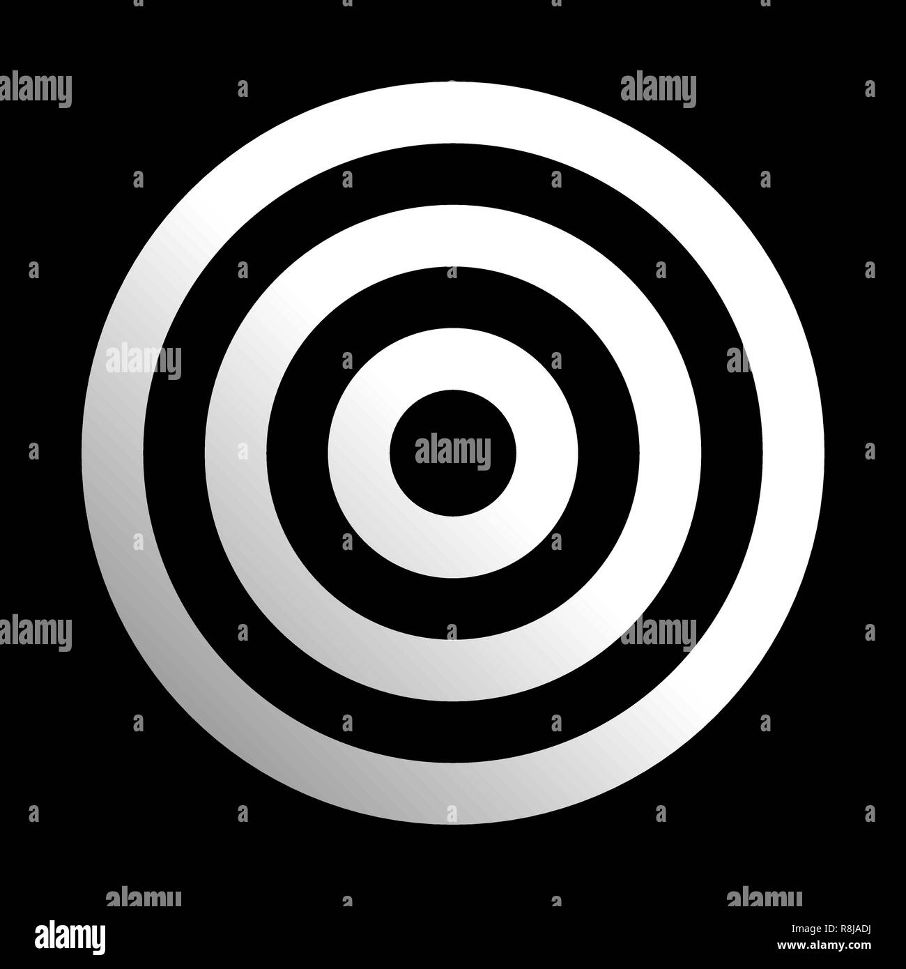 Target sign - white gradient transparent, isolated - vector ...