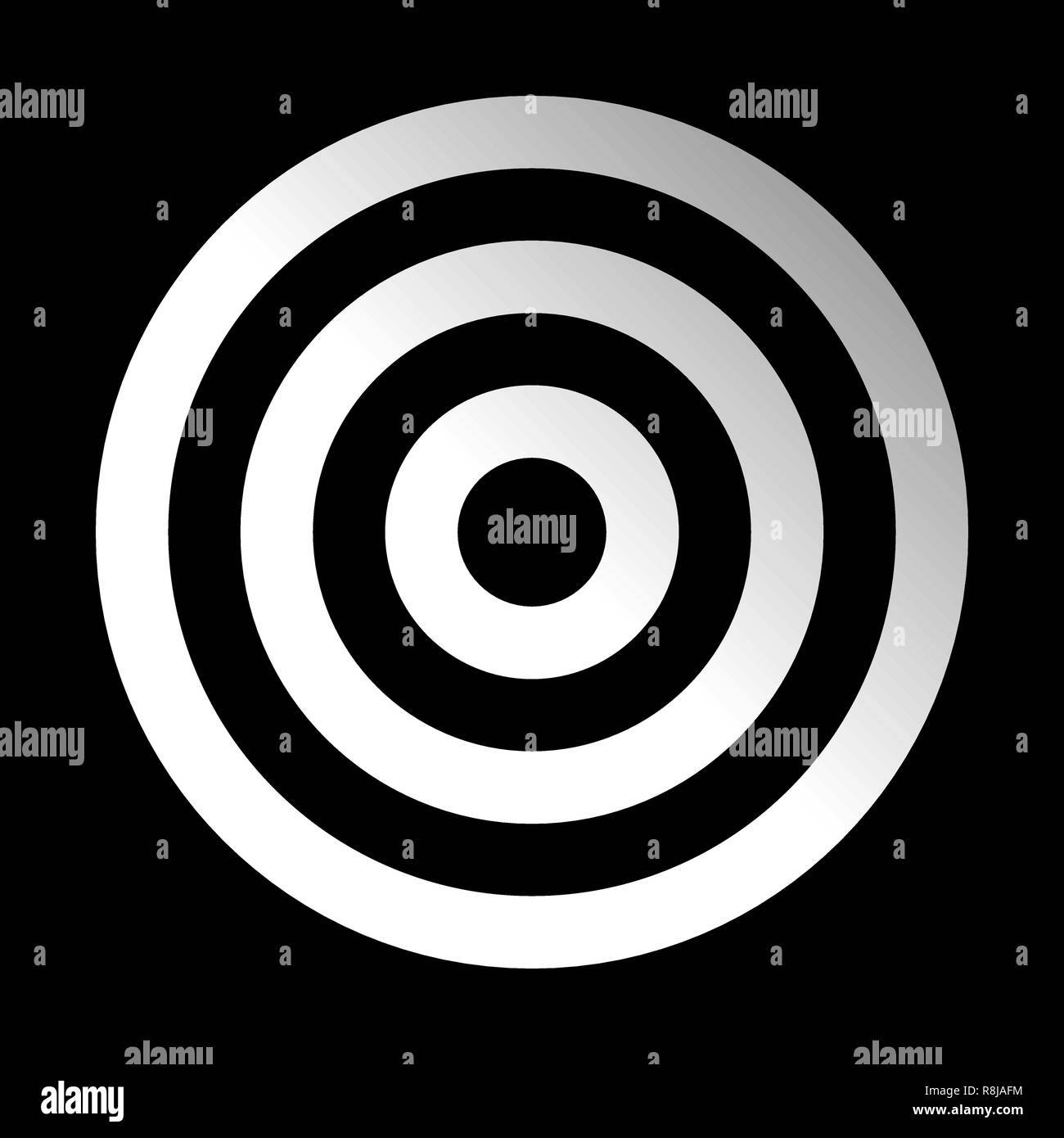 Target sign - white gradient transparent, isolated - vector ...