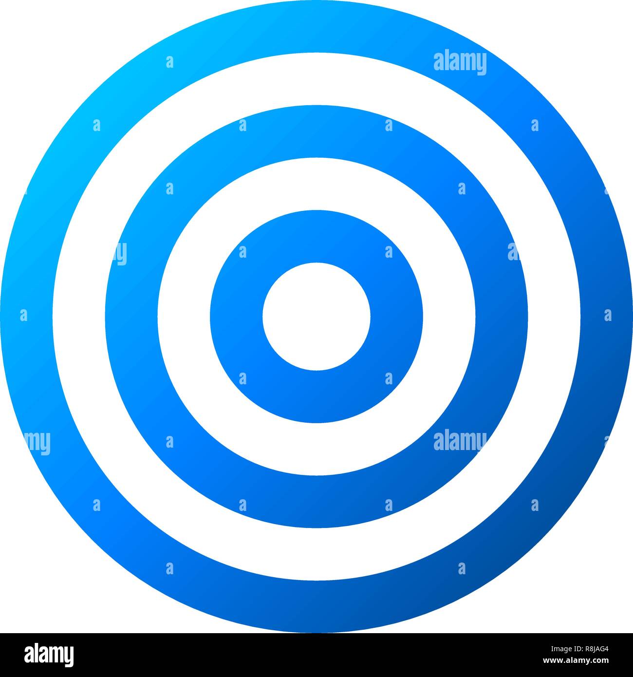 Target sign - blue gradient transparent, isolated - vector illustration ...