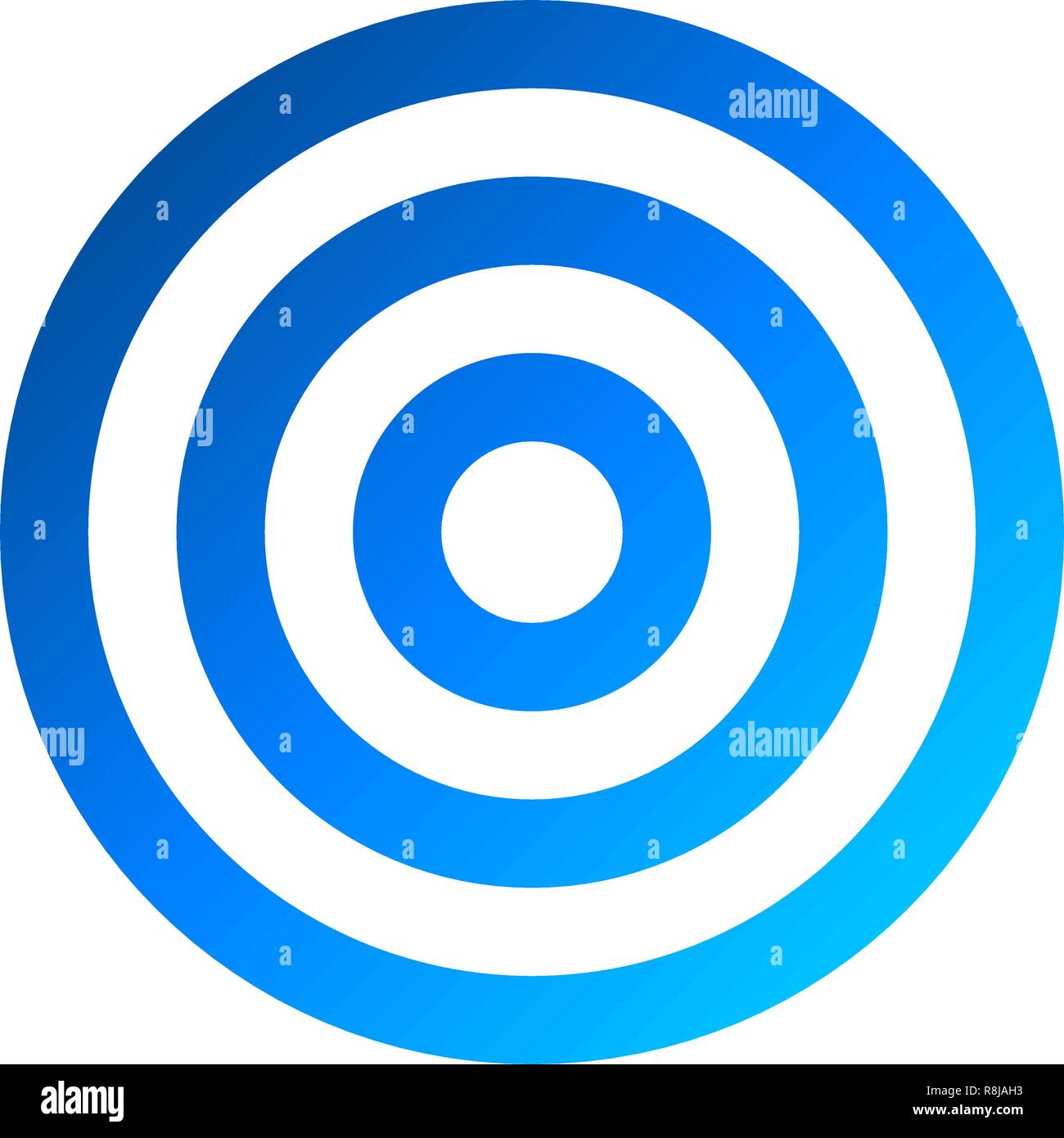 Target sign - blue gradient transparent, isolated - vector illustration ...