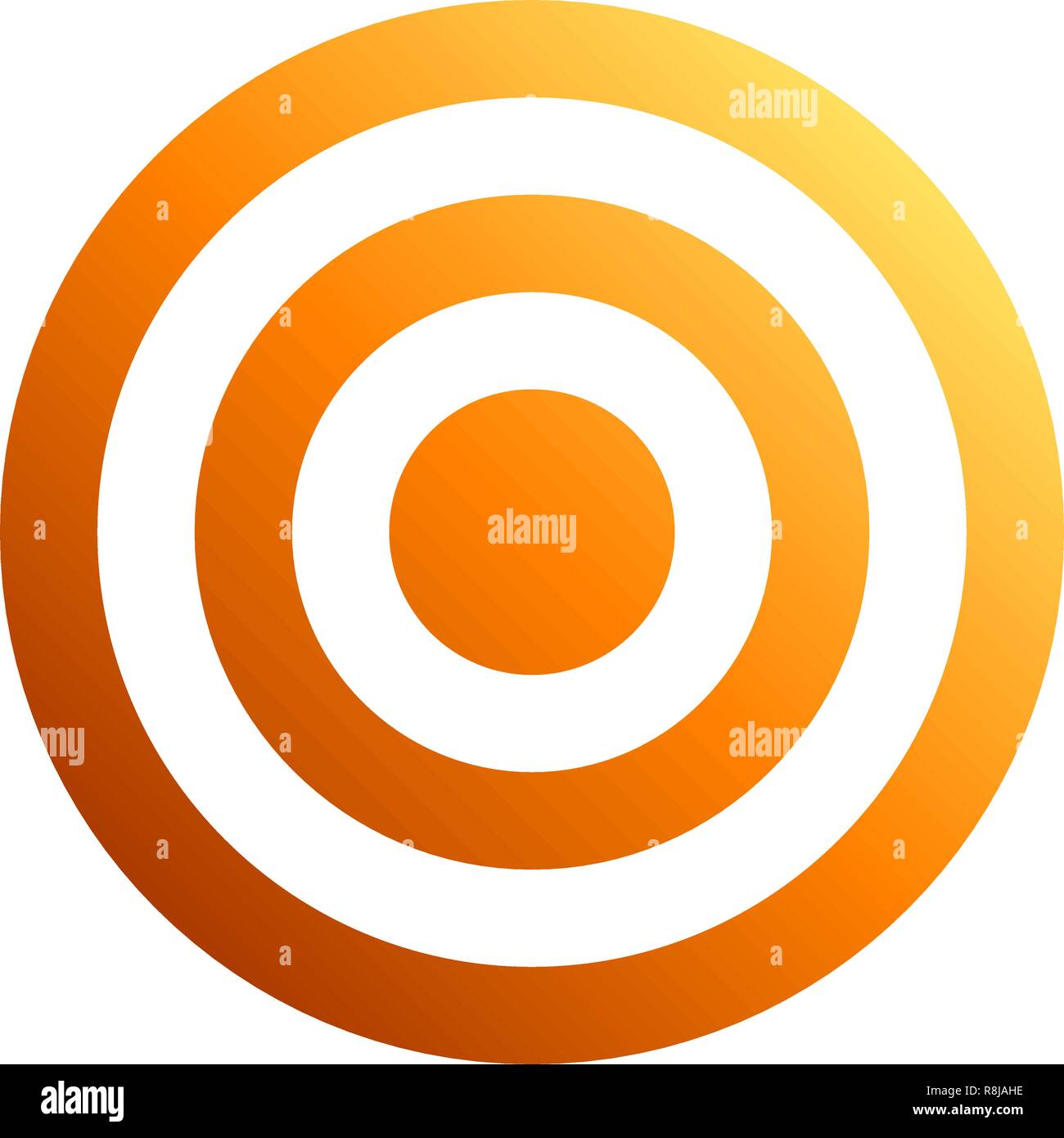 Target sign - orange gradient transparent, isolated - vector ...
