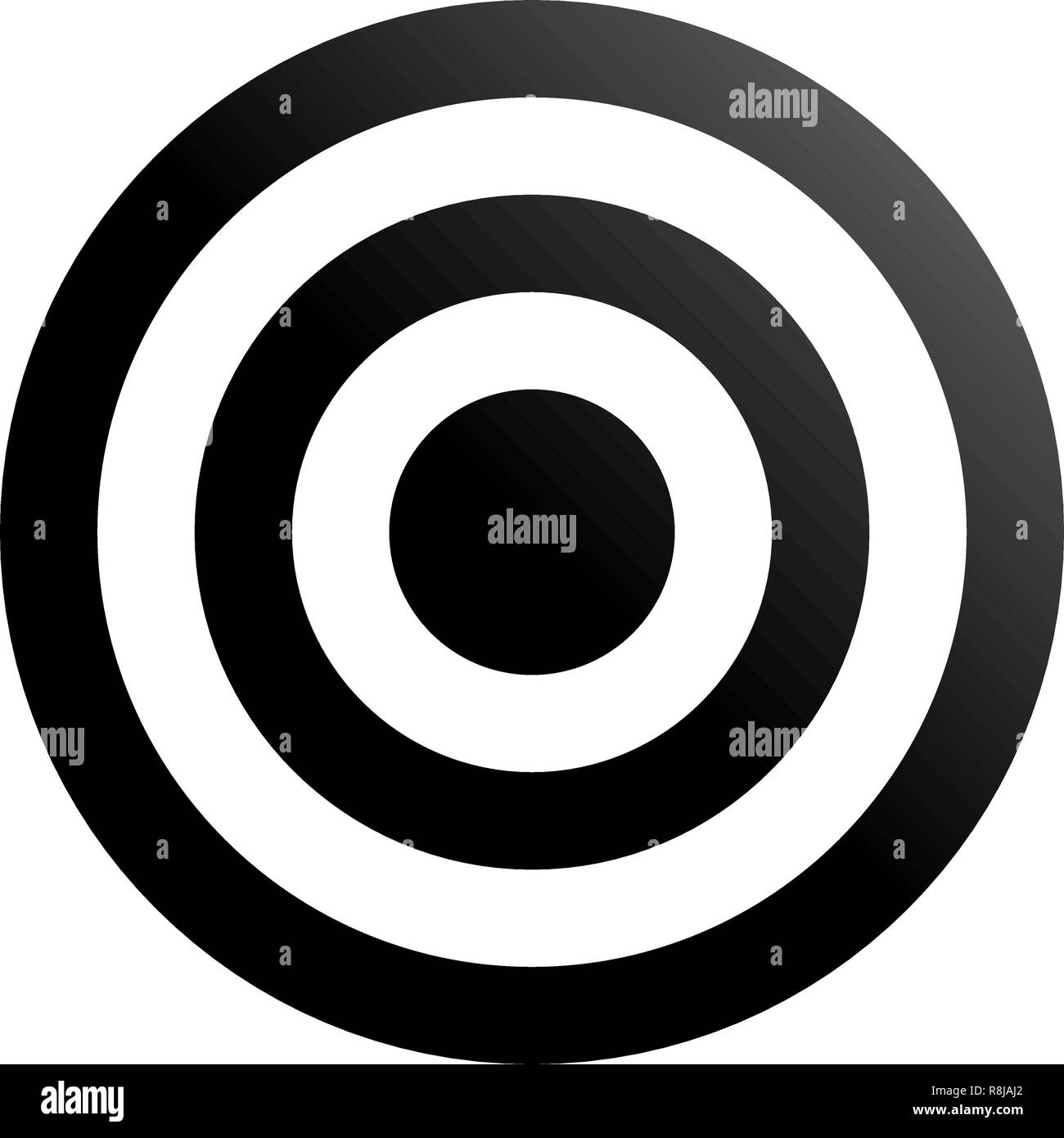 Target sign - black gradient transparent, isolated - vector ...