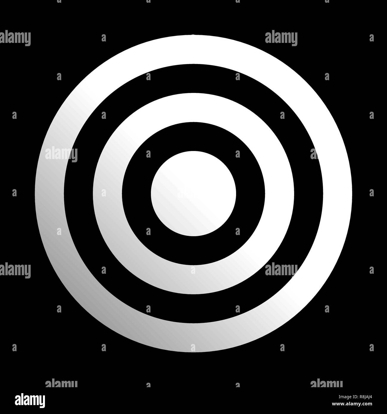 Target sign - white gradient transparent, isolated - vector ...