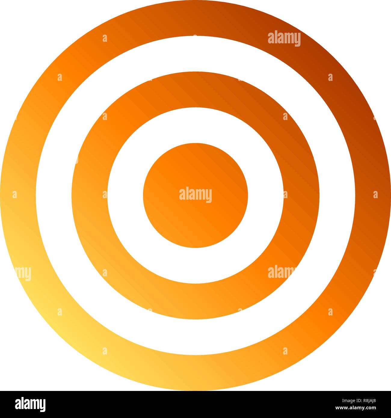Target sign - orange gradient transparent, isolated - vector ...