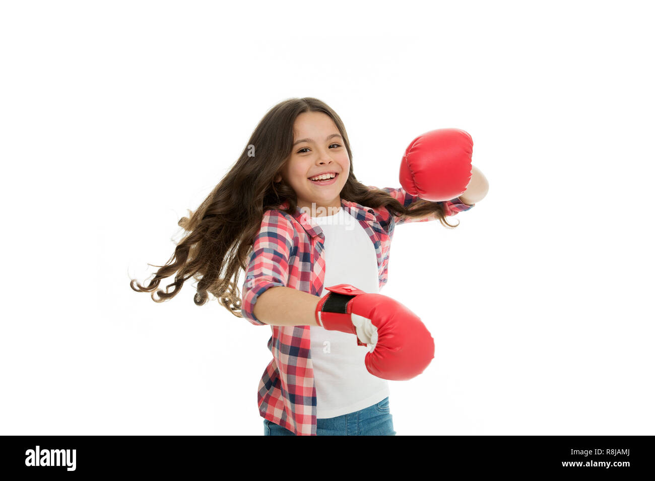 Feel strong and independent. Girls power concept. Upbringing confidence ...