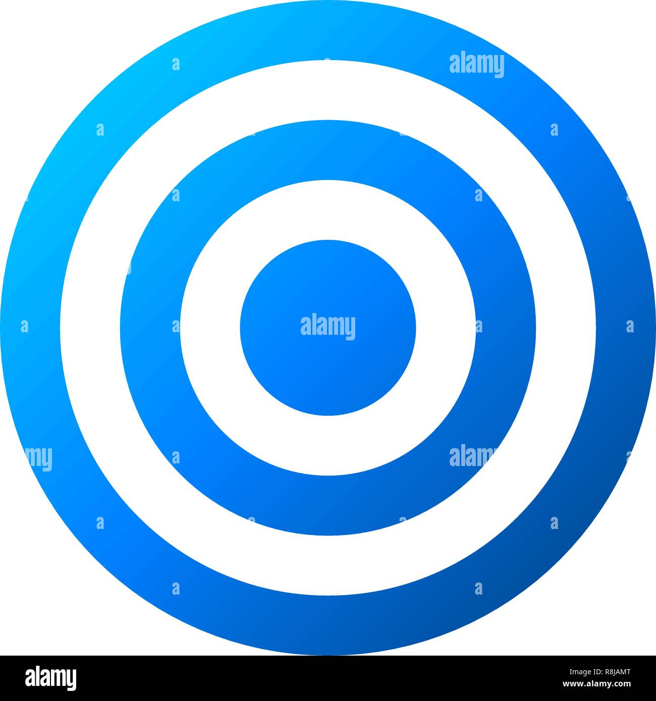 Target sign - blue gradient transparent, isolated - vector illustration ...