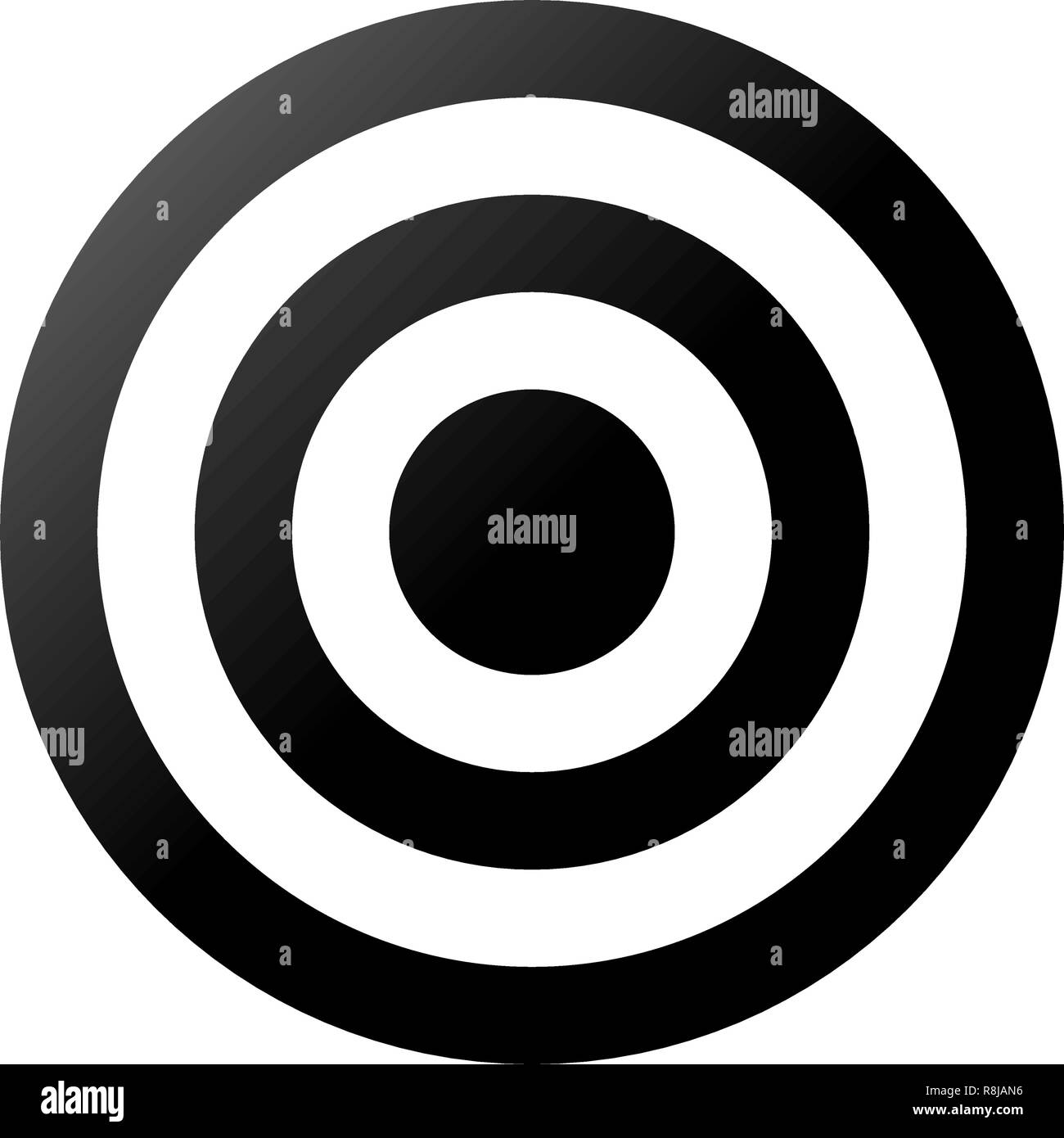 Target sign - black gradient transparent, isolated - vector ...