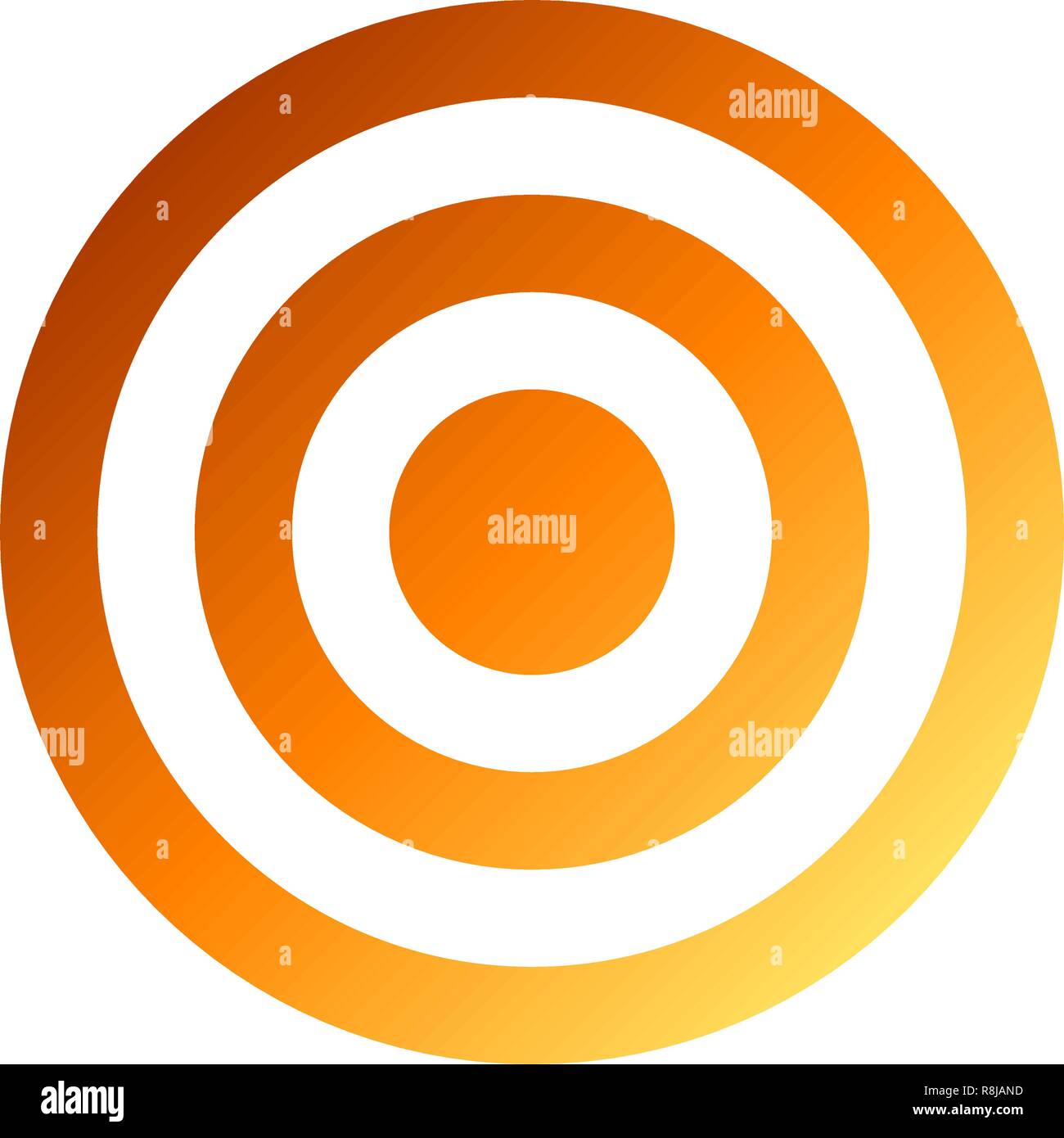 Target sign - orange gradient transparent, isolated - vector ...