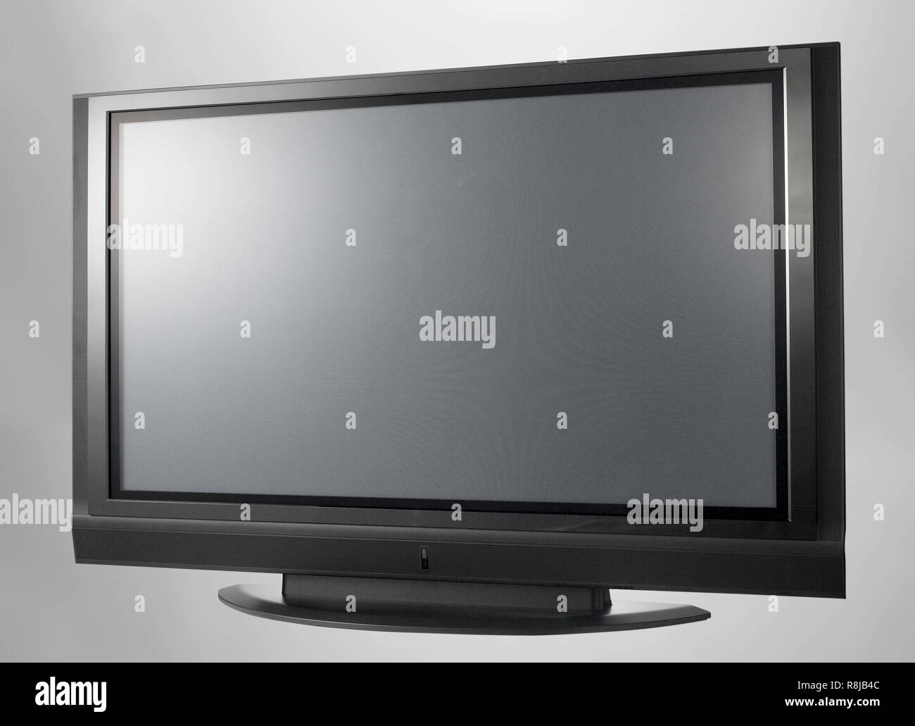 TV set isolated on gray background Stock Photo - Alamy