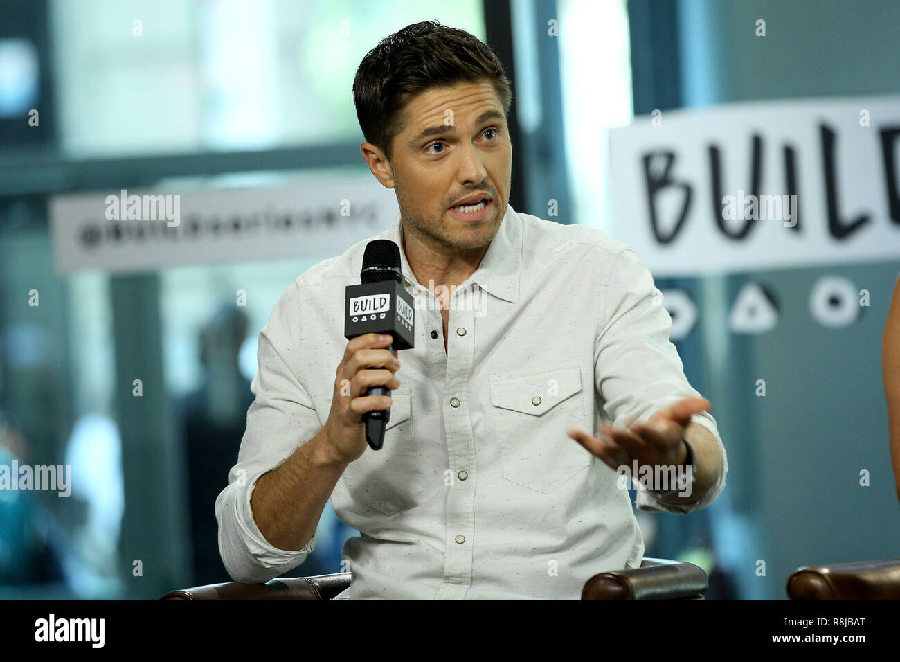 NEW YORK, NY - AUGUST 30: Build presents Eric Winter discussing the ...